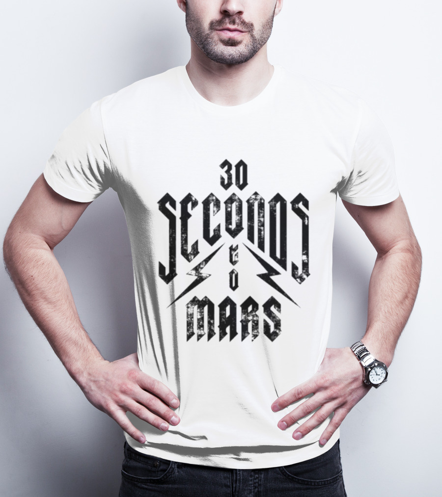30 Seconds To Mars Lightning Bolt T-Shirt