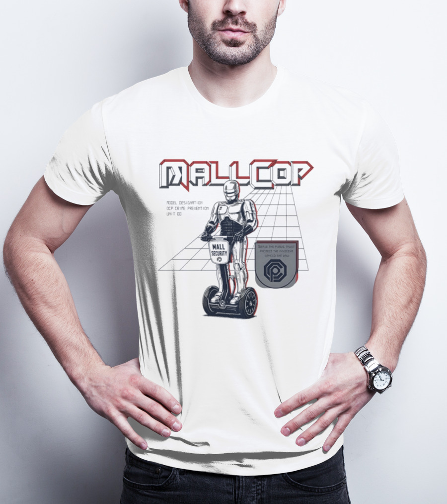 Mall Cop Model Designation OCP Crime Prevention Unit Serve The Public Trust Protect The Innocent Uphold The Law T-Shirt