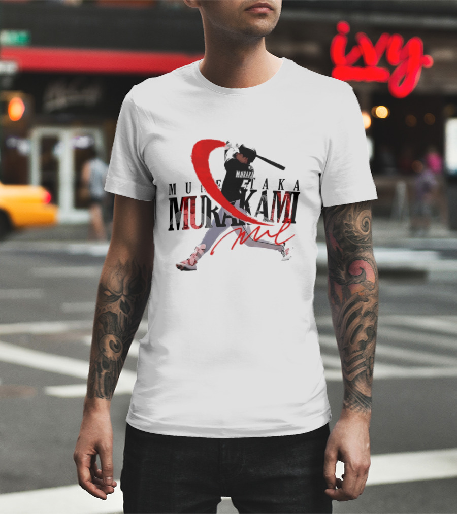 Munetaka Murakami Baseball Player Red Swing T-Shirt