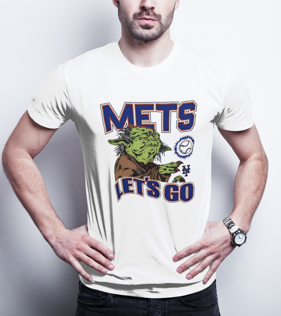New York Mets Yoda Collaboration Let's Go Star Wars MLB T-Shirt