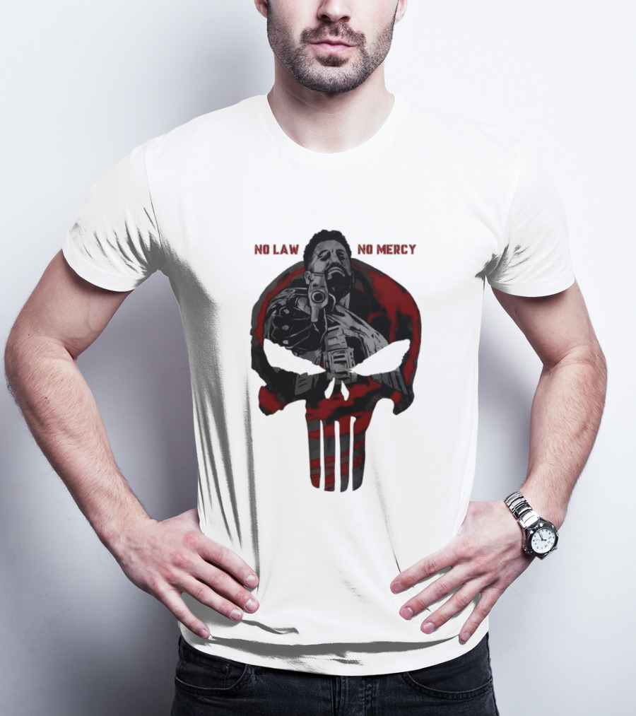 No Law No Mercy Skull Of Terror The Punisher Marvel Universal T-Shirt