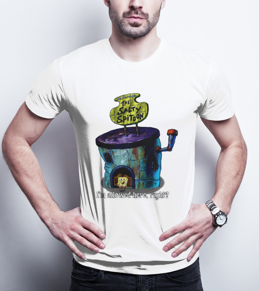 The Salty Spitoon SpongeBob SquarePants Are You Tough Enough Entrance Scene T-Shirt