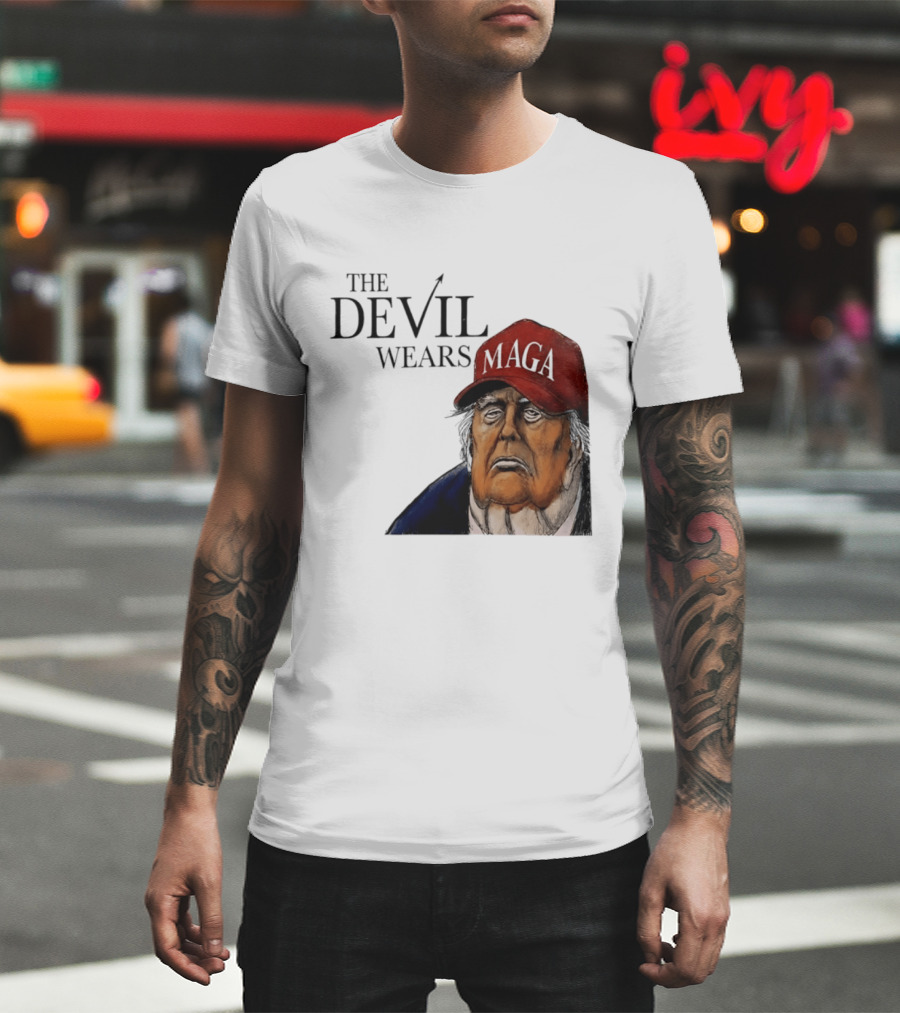 The Devil Wears MAGA Cap Trump T-Shirt