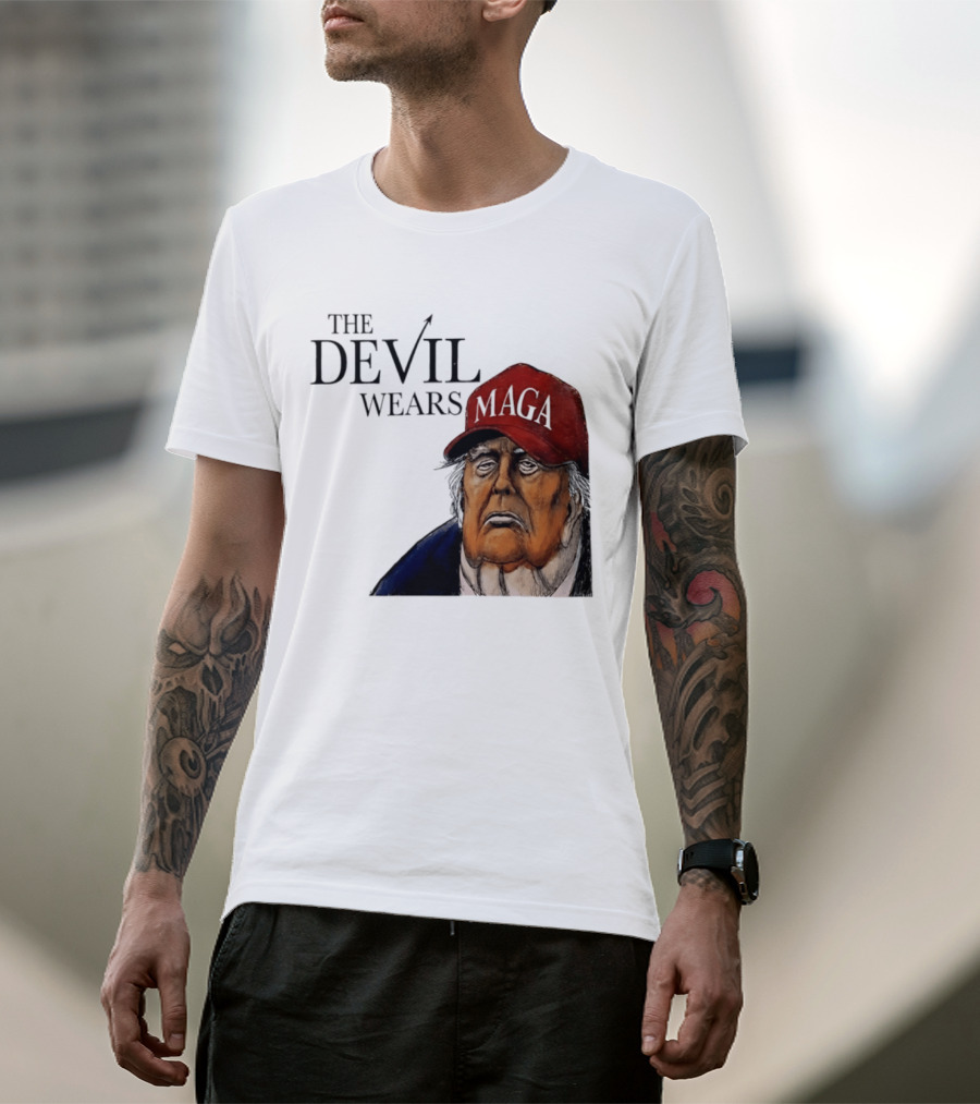 The Devil Wears MAGA Cap Trump T-Shirt