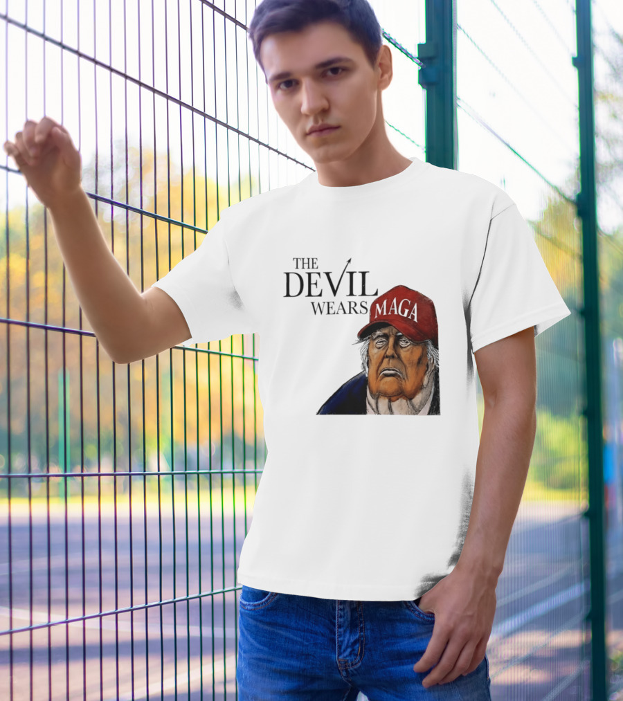 The Devil Wears MAGA Cap Trump T-Shirt