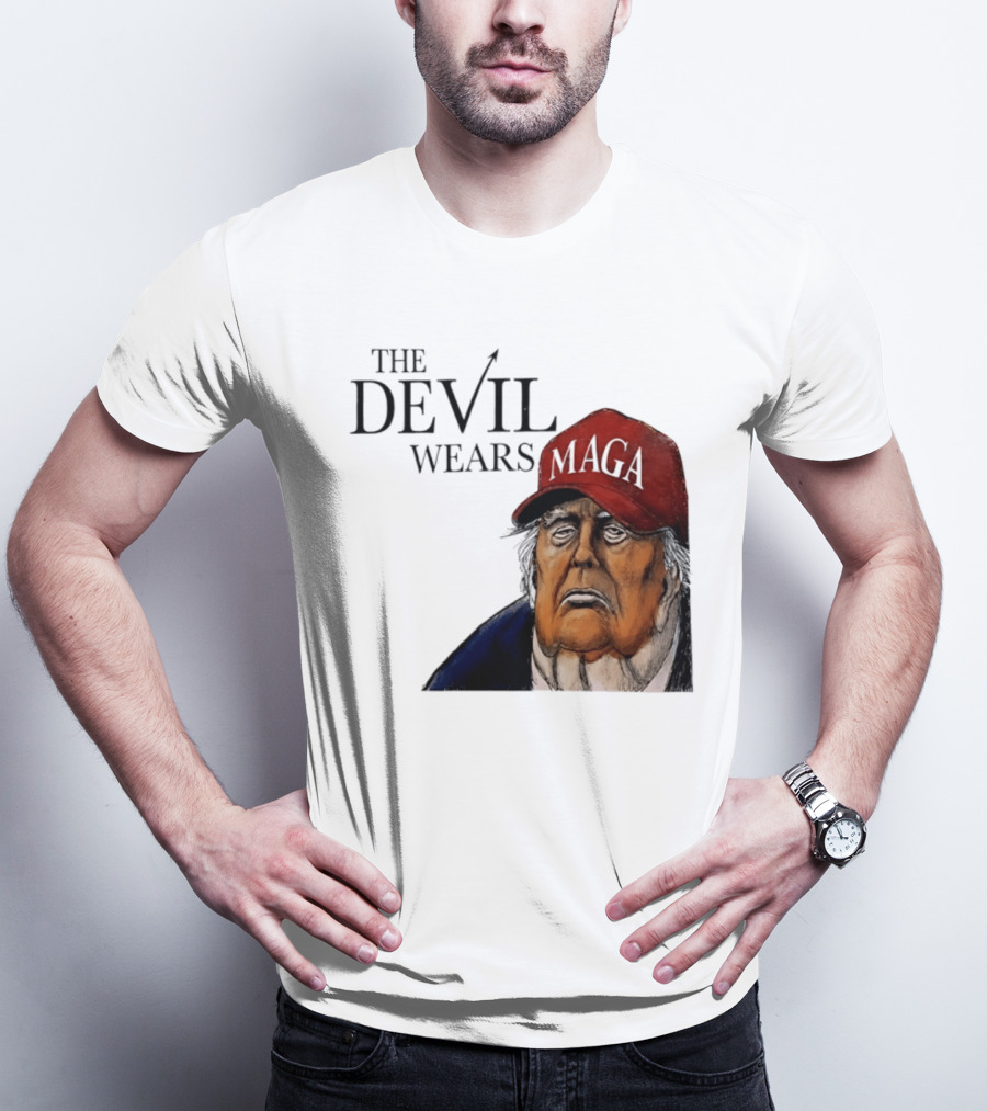 The Devil Wears MAGA Cap Trump T-Shirt