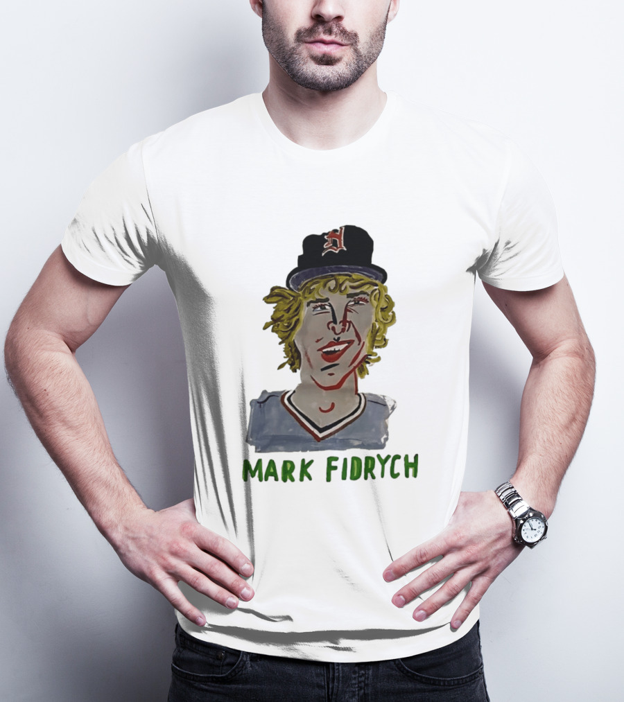 Mark Fidrych Detroit Tigers Vintage Baseball Legend T-Shirt