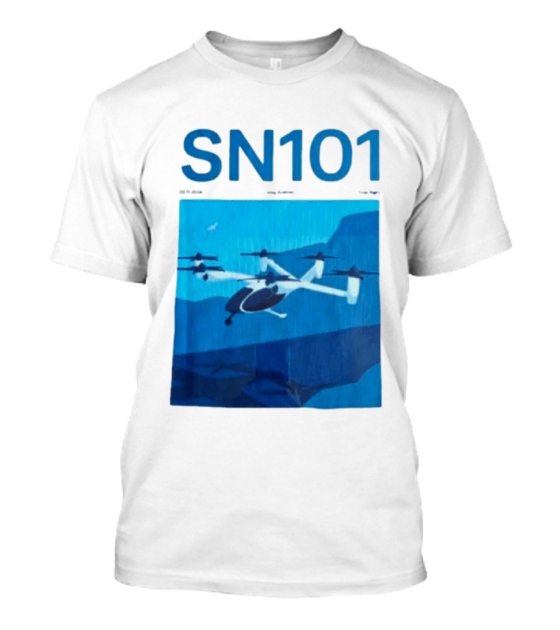 SN101 Joby Aviation First Flight Electric Air Taxi Innovation T-Shirt