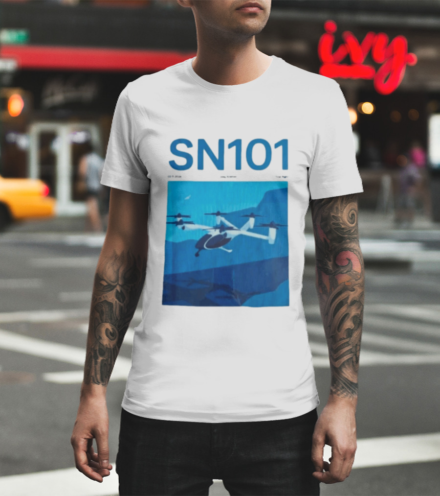 SN101 Joby Aviation First Flight Electric Air Taxi Innovation T-Shirt