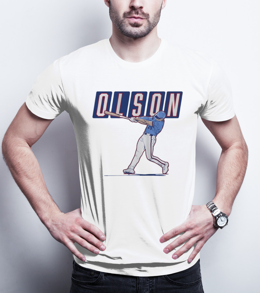 Olson 28 ATL Slugger Swing For Atlanta Braves Baseball Fans T-Shirt