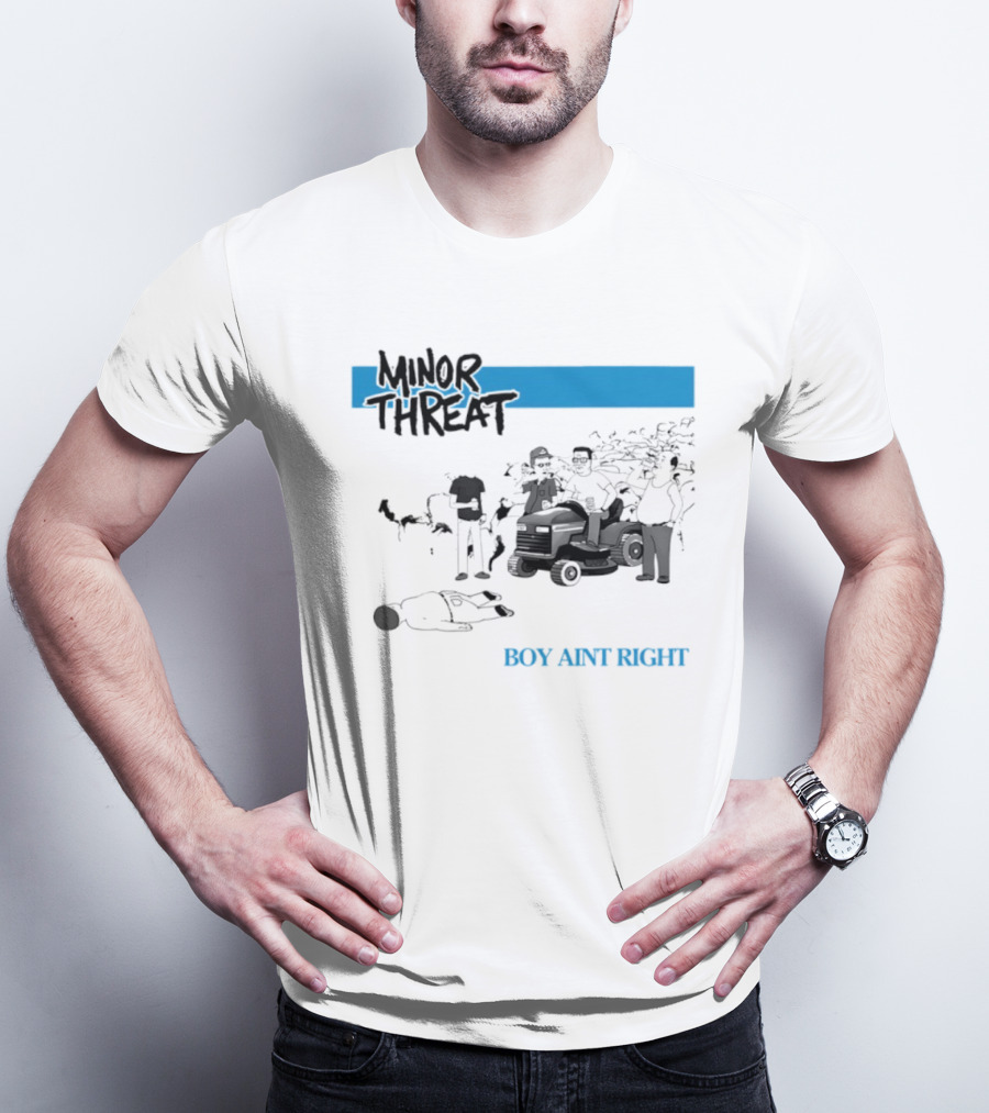 Minor Threat Boy Ain't Right Beer Mower Scene T-Shirt