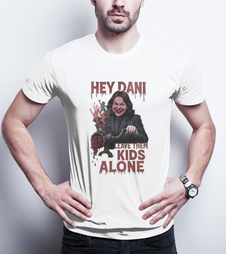 Hey Dani Leave Them Kids Alone Creepy Halloween T-Shirt