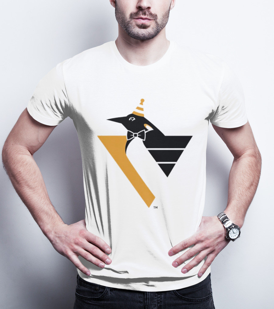 Pittsburgh Penguins Happy Birthday RoboPenguin NHL Party T-Shirt