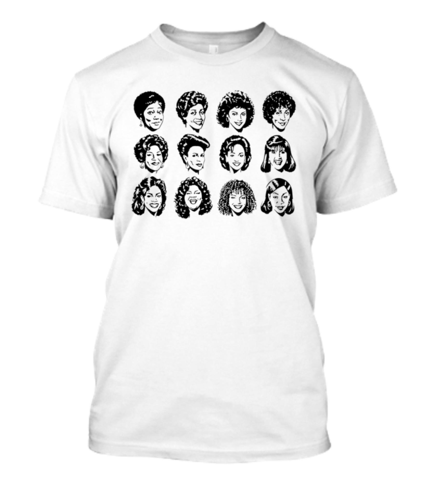 Iconic TV Moms Black And White Portraits T-Shirt