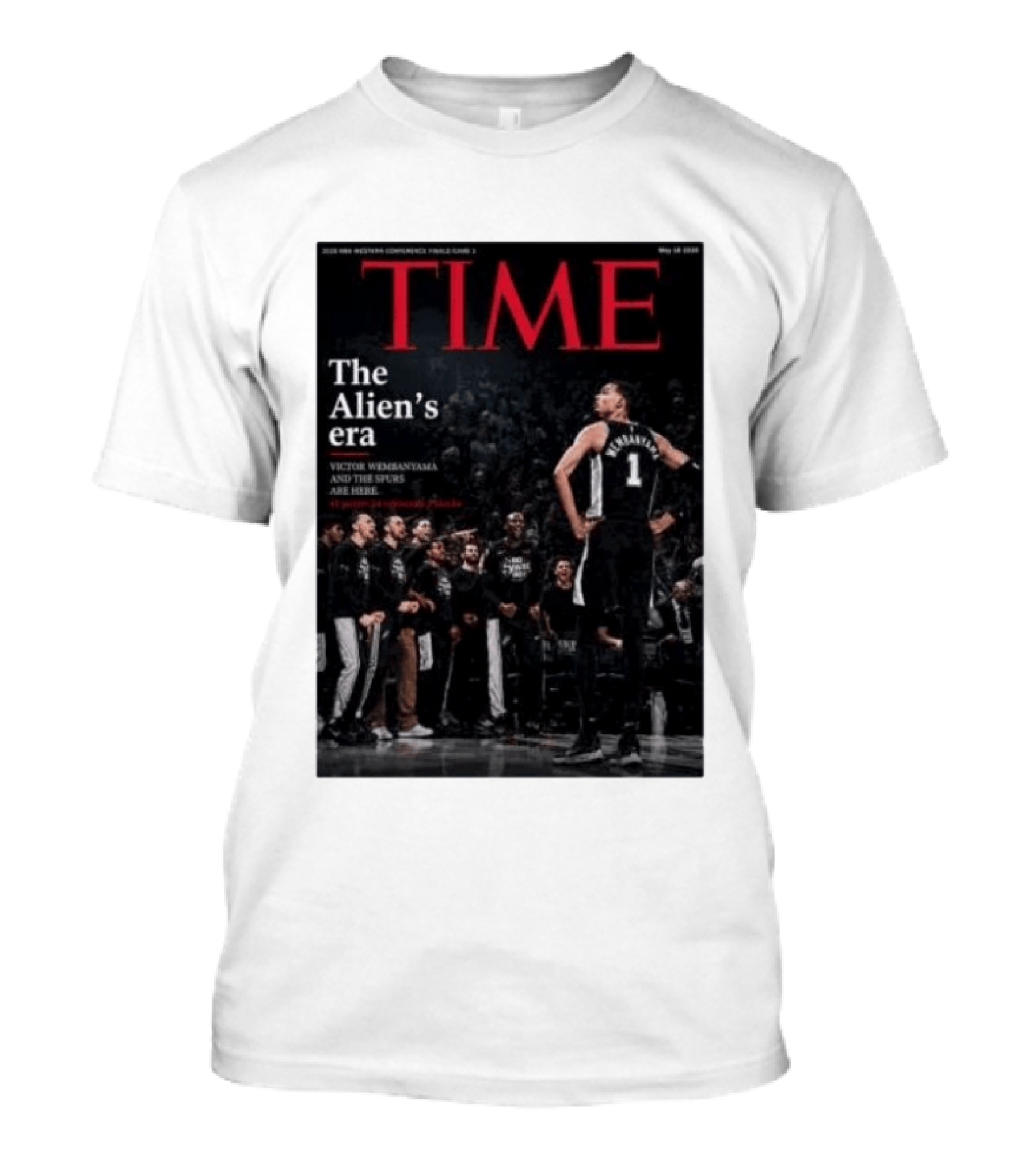 Victor Wembanyama The Alien's Era Time Spurs T-Shirt
