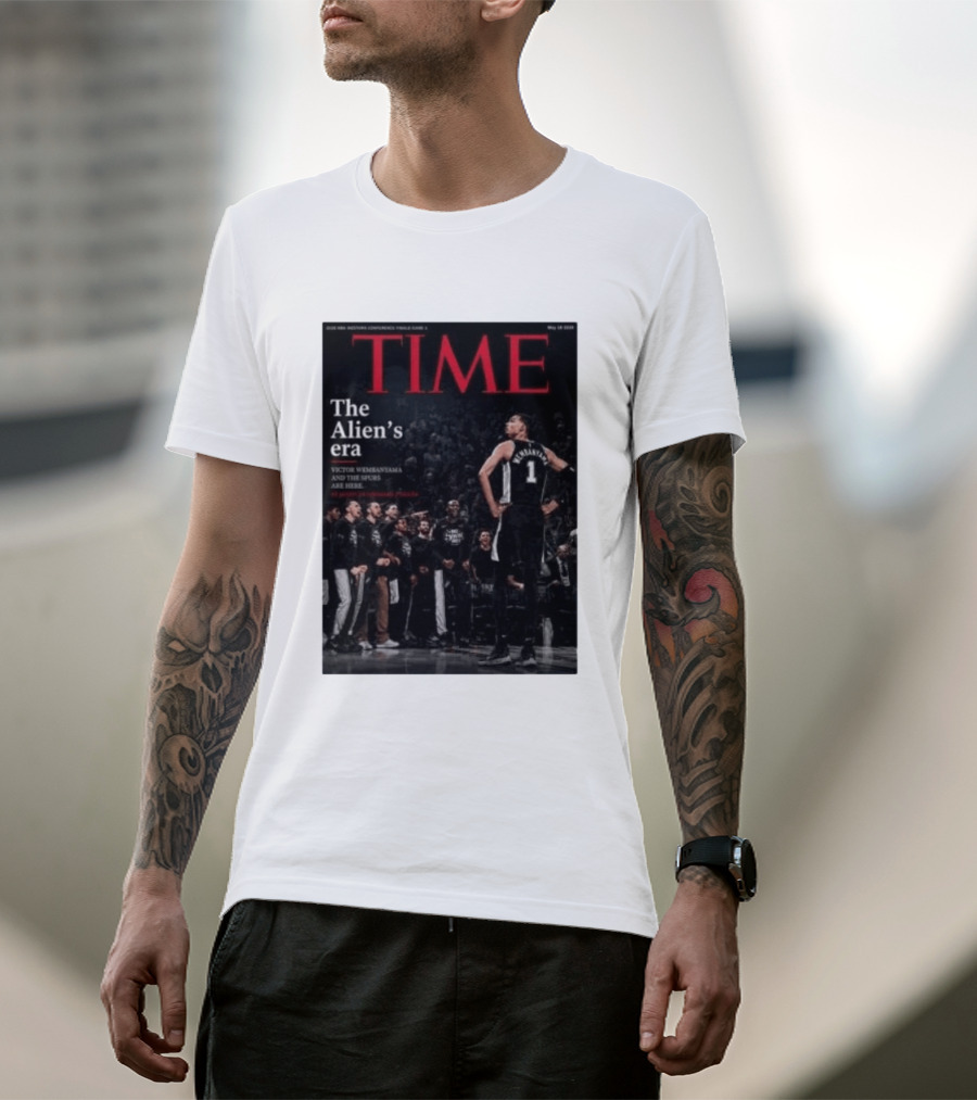 Victor Wembanyama The Alien's Era Time Spurs T-Shirt