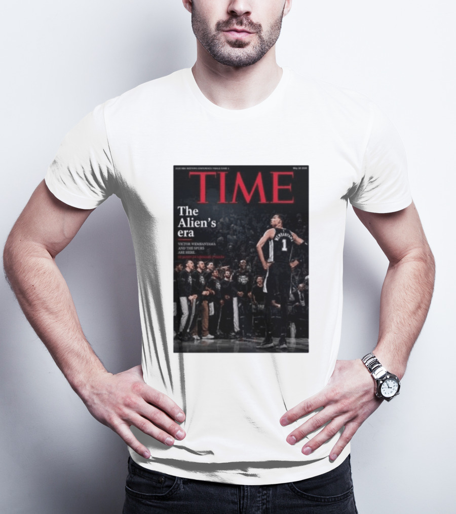 Victor Wembanyama The Alien's Era Time Spurs T-Shirt