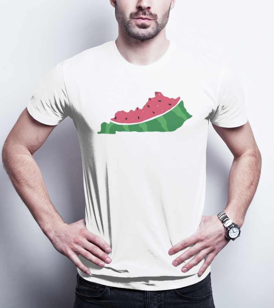 Watermelon Kentucky Shaped Slice T-Shirt