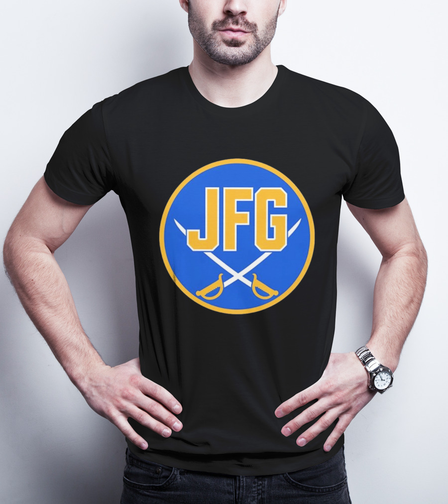 Buffalo Sabres JFG River Hockey Academy Circular Badge Swords T-Shirt