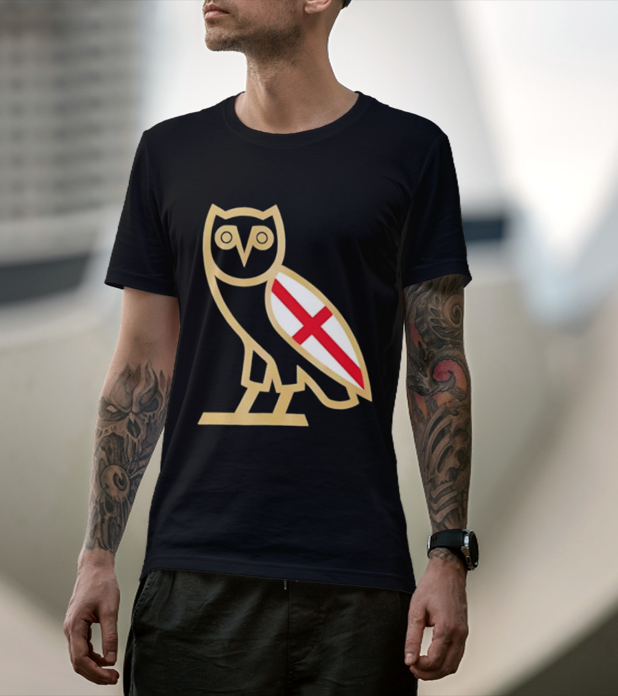 OVO Owl England Flag T-Shirt