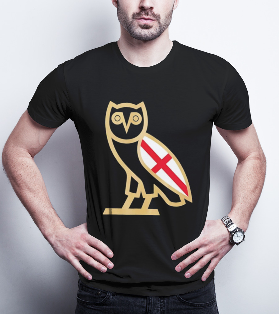 OVO Owl England Flag T-Shirt