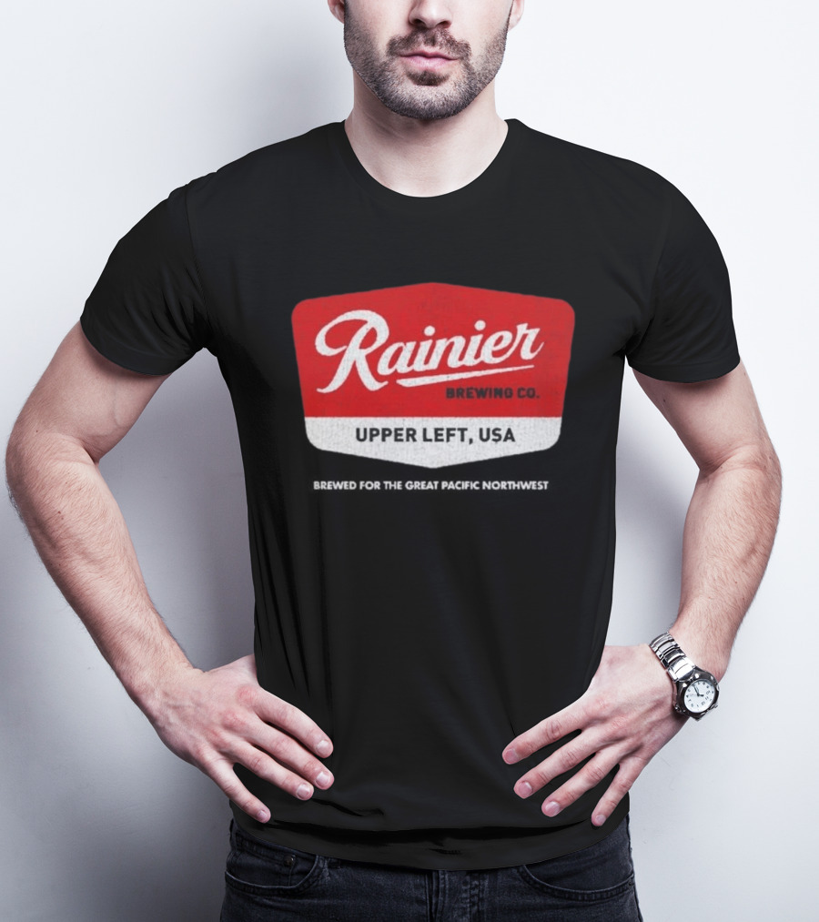 Rainier Brewing Co Upper Left USA Pacific Northwest T-Shirt