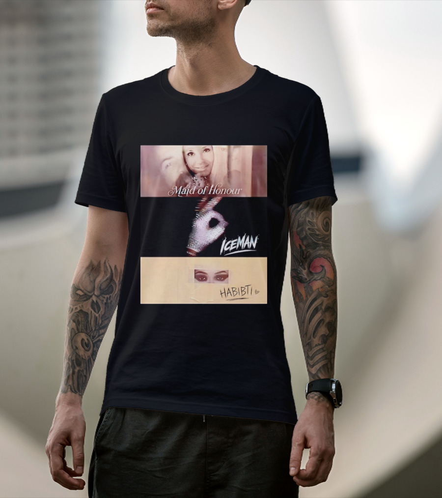 Maid Of Honour Iceman Habibti Mashup With Glove And Portraits T-Shirt