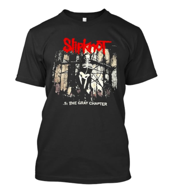 Slipknot Skull Skeleton 5 The Gray Chapter T-Shirt