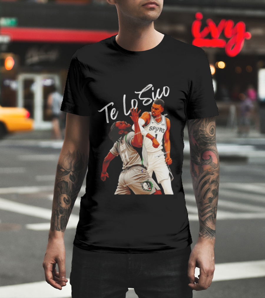 San Antonio Spurs Basketball Te Lo Sico Wemby Elbow Reid T-Shirt
