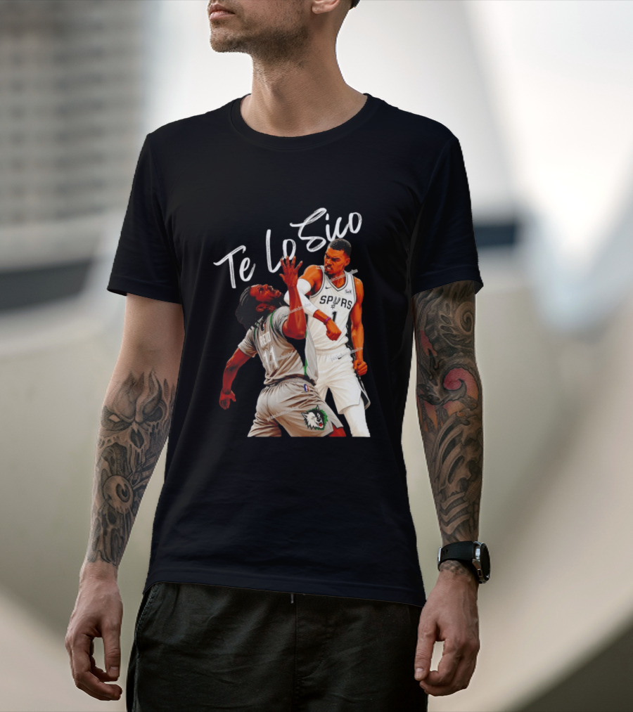San Antonio Spurs Basketball Te Lo Sico Wemby Elbow Reid T-Shirt