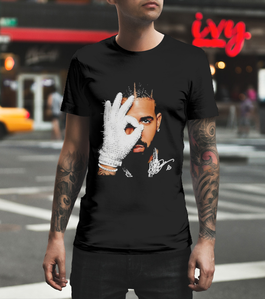 The Iceman Drake Rhinestone Glove T-Shirt