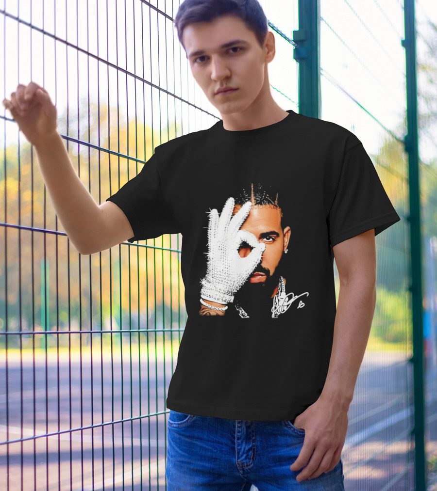 The Iceman Drake Rhinestone Glove T-Shirt