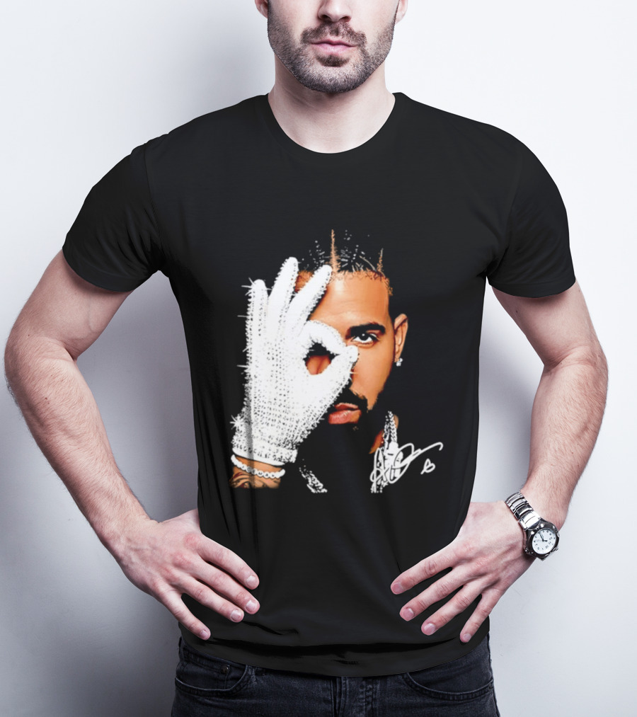 The Iceman Drake Rhinestone Glove T-Shirt