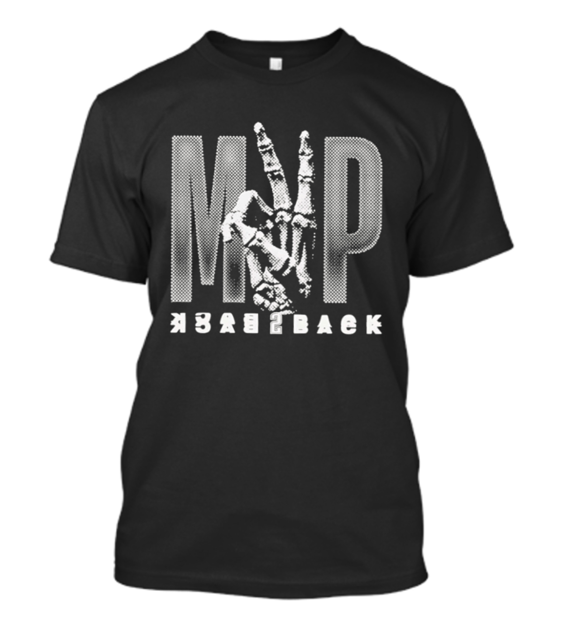 MVP Back 2 Back Skeleton Hand Shai Gilgeous Alexander T-Shirt