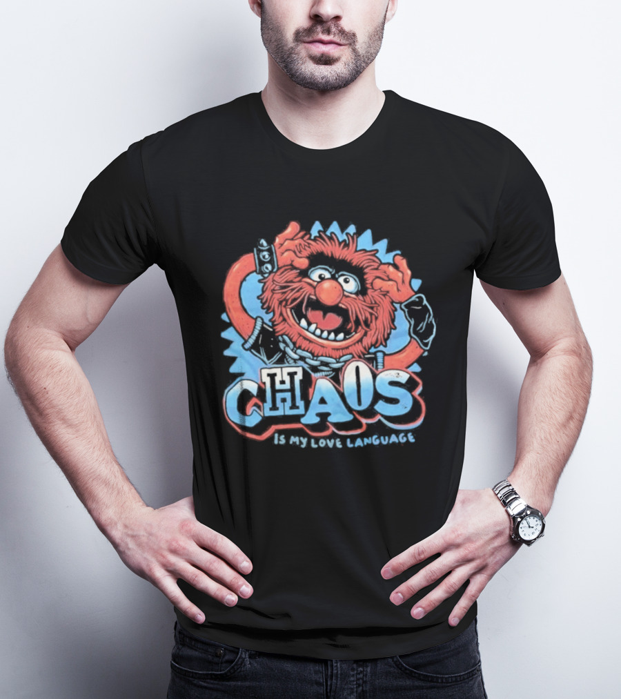 Muppets Animal Chaos Is My Love Language Drummer T-Shirt