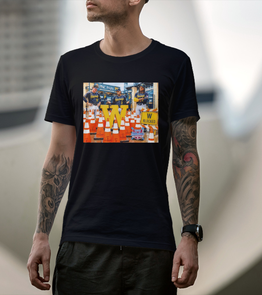 Skenes Jones Keller Pittsburgh Pirates PNC Park W Blocked T-Shirt