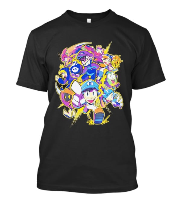 SMG4 All Star Game Characters Colorful Animation T-Shirt