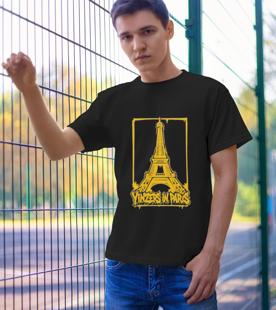 Pittsburgh Steelers Yinzers In Paris Eiffel Tower 2026 T-Shirt