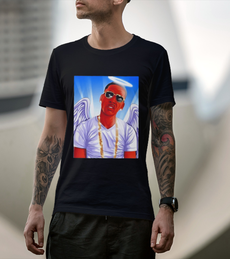 Young Dolph Angel Wings Halo Hip Hop Rap T-Shirt