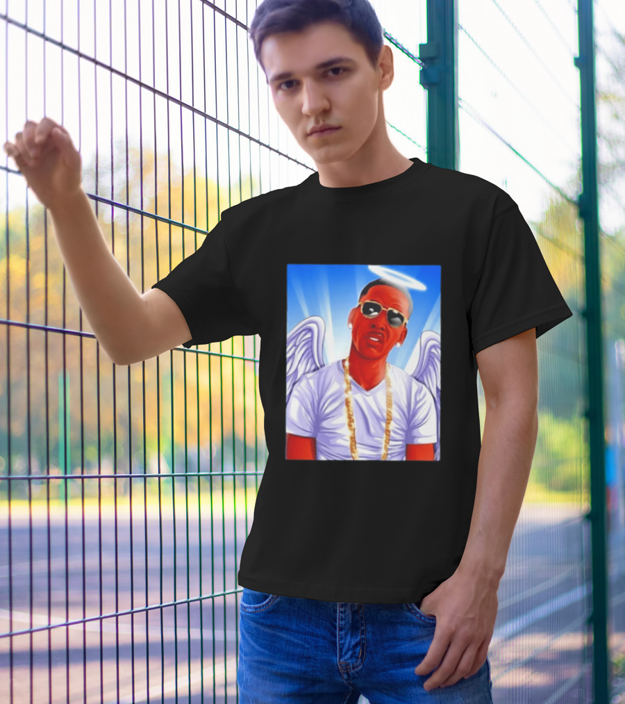Young Dolph Angel Wings Halo Hip Hop Rap T-Shirt