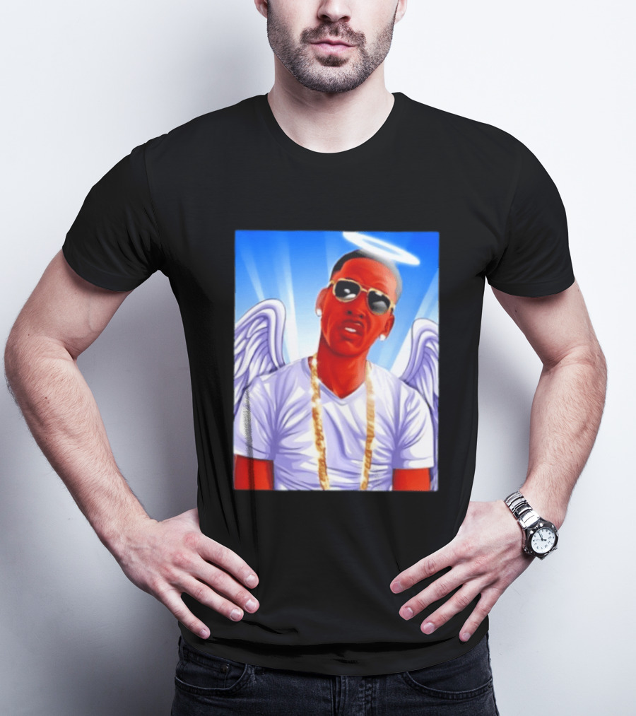 Young Dolph Angel Wings Halo Hip Hop Rap T-Shirt