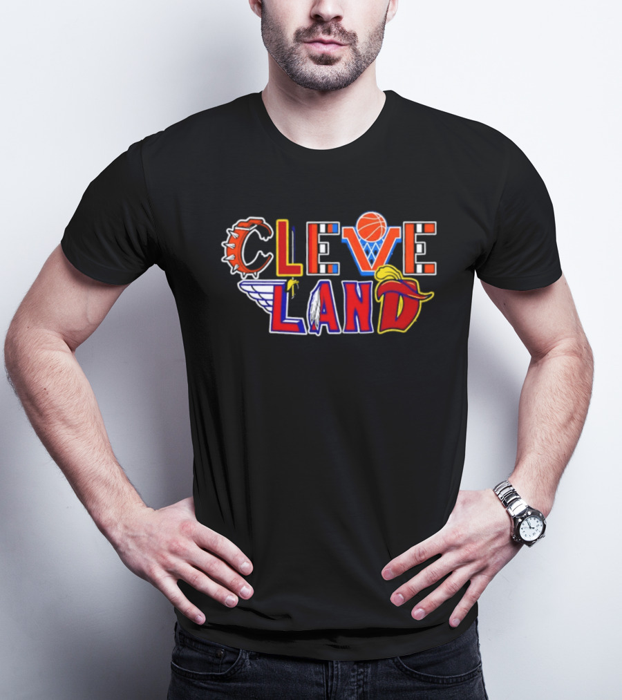 Cleveland Land Basketball Baseball Wings Cavalier Hat T-Shirt