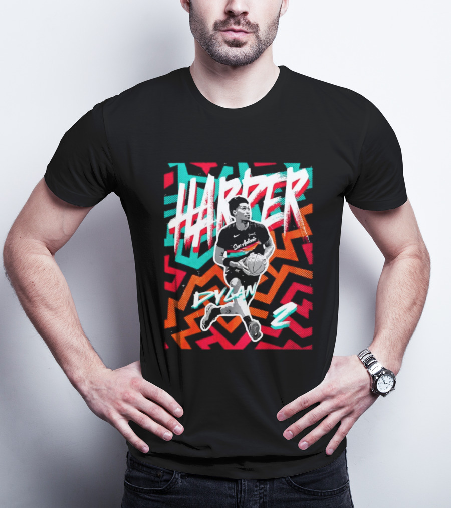 Dylan Harper San Antonio Spurs 2 NBA Fiesta T-Shirt