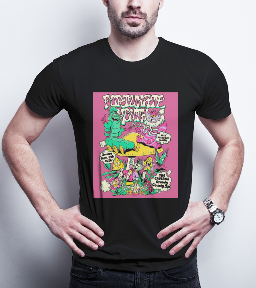 Fortunate Youth The Caverns Grundy County TN Nov 8th 2026 Kash'd Out And J Arv! T-Shirt