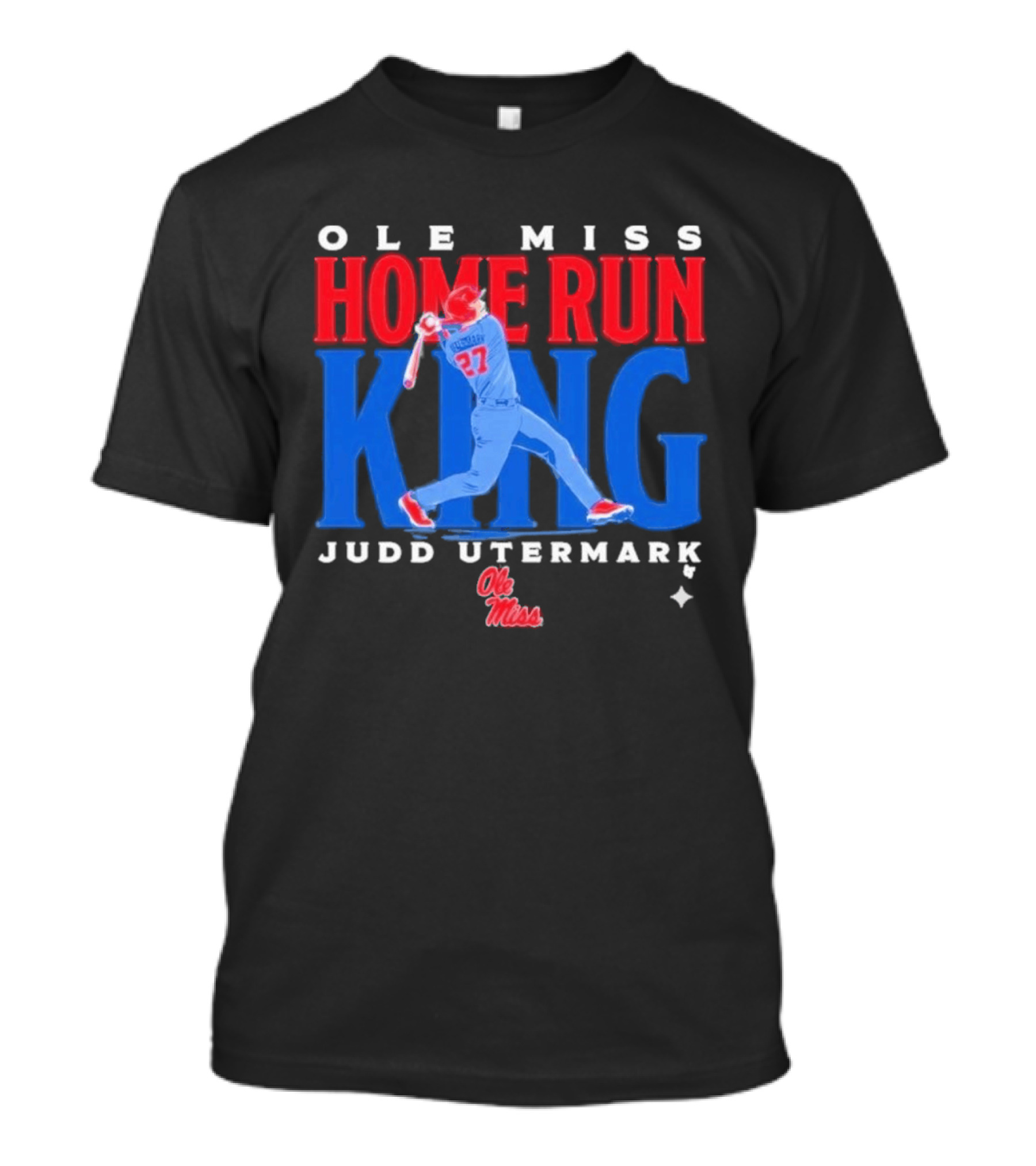 Ole Miss Home Run King Judd Utermark 27 T-Shirt