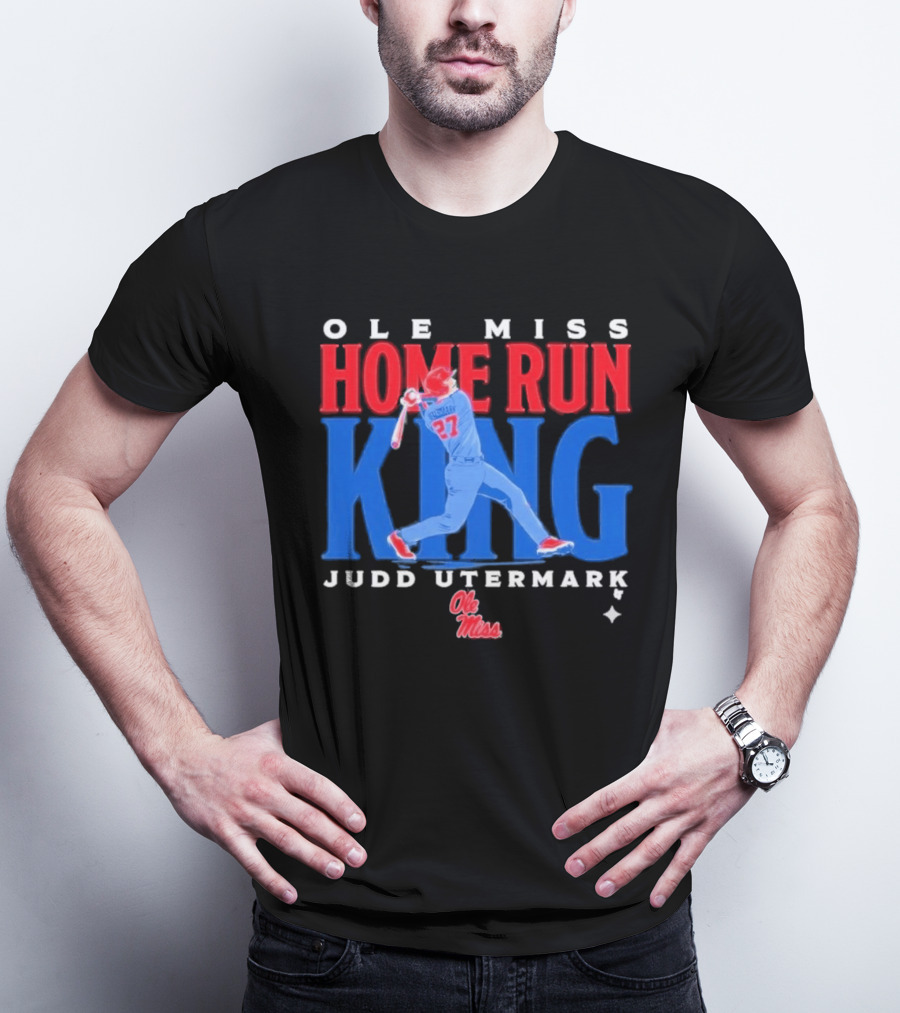 Ole Miss Home Run King Judd Utermark 27 T-Shirt