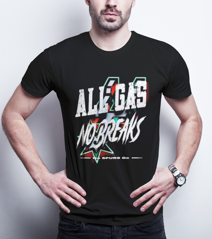 San Antonio Spurs All Gas No Breaks NBA 2023 T-Shirt