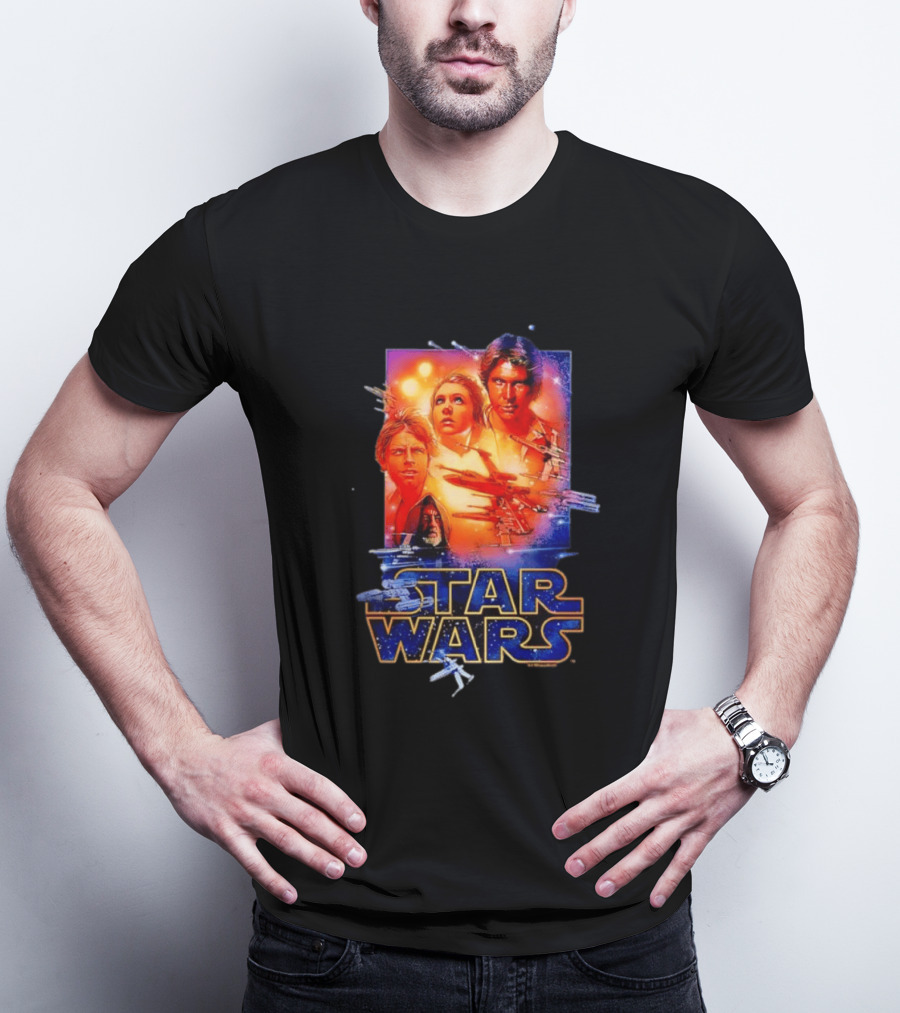 Star Wars A New Hope Rebel Luke Leia Han Solo Darth Vader T-Shirt