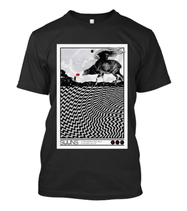 SUUNS Le Point Ephémère Paris France 20 Mai 2026 Winged Creature Landscape T-Shirt