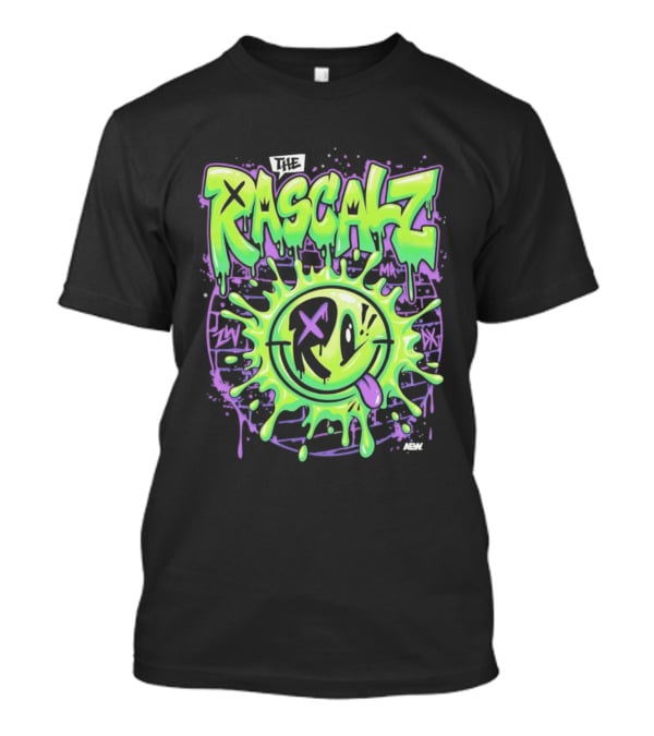The Rascalz Dripping Neon Smiley X Eyes T-Shirt